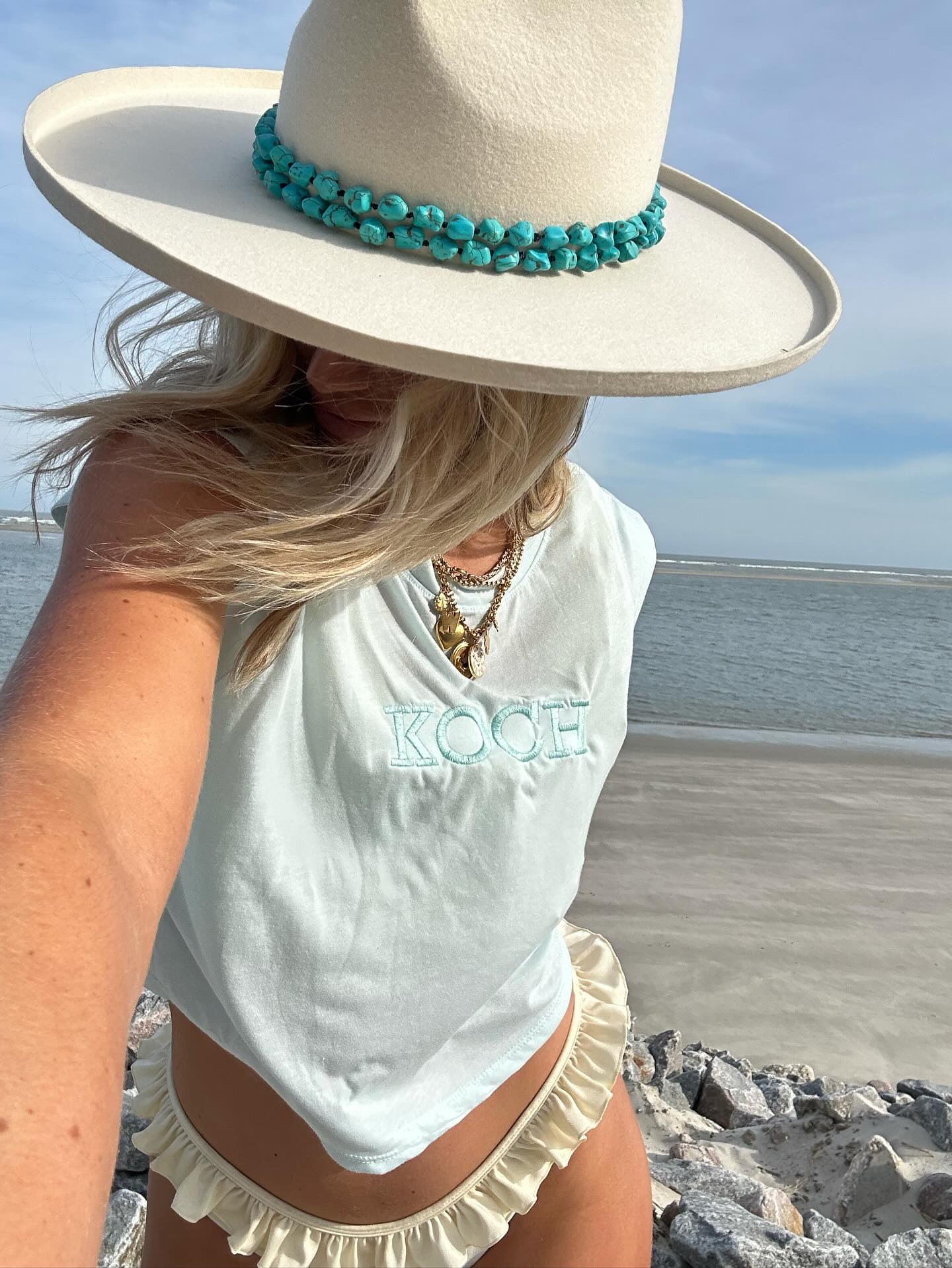 Ava Tee Blue KOCH Embroidery *Limited*Edition* – Shop KOCH